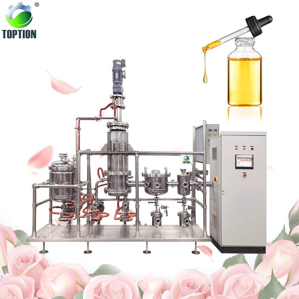 Rose Essential Oil Extraction Wiped Film Evaporator Short Path ...