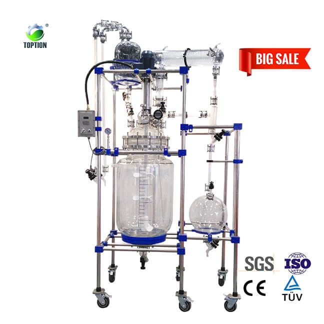 150L Distillation Reactor Water Cooled Jacketed Lab Reactor