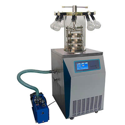 Vertical Vacuum Freeze Dryer Small Scale Laboratory Lyophilizer