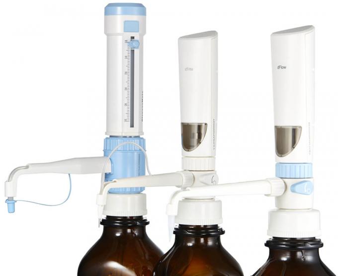 PTFE FEP Lab Bottle Top Dispenser 50ml Chemical Resistance